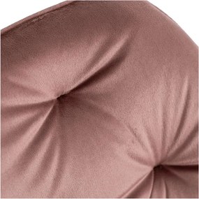 Kancelářské křeslo Skarto Velvet, růžová / zlatá