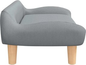 Dětská pohovka světle šedá 70 x 40 x 24 cm textil 3196344