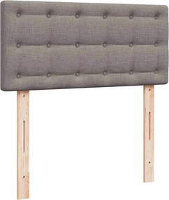 Box spring postel s matrací taupe 80x200 cm textil 3287301