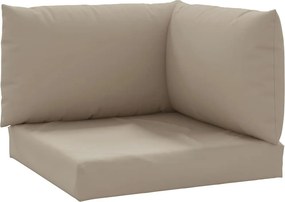 Podušky na palety 3 ks taupe oxfordská látka 315072