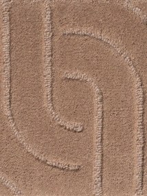 Vikosa, Kusový koberec Vikosa Arcura 106300 Brown, 120x180, hnědá, ložnice