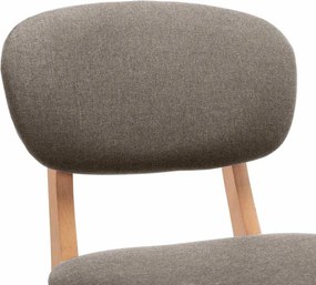 Barové židle 2 ks taupe textil 289376