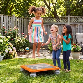 Costway Mini trampolína pro děti 65 cm velký trampolína odrazový – pomerančový