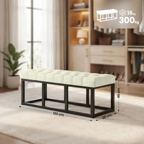 Lavice Amun látka B120 – krémová
