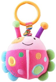 BABY MIX Dětská plyšová hračka s vibrací Baby Mix beruška