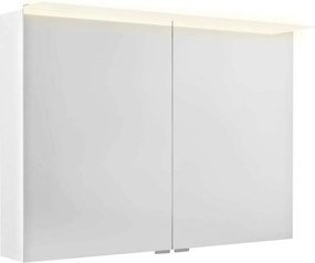 Sapho Linex - Zrcadlová skříňka s LED osvětlením 100x70x15 cm, 2x dvířka, bílá LX100-0030