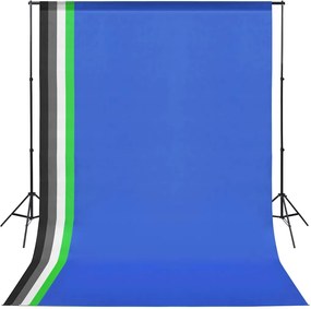 Profesionální foto studio set: 5 barevných pozadí a 2 deštníky 190206