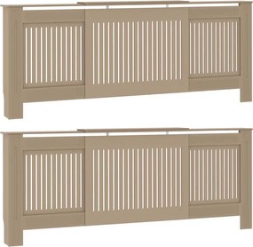 Kryt radiátoru 2 ks Dub sonoma 205 x 20,5 x 81,5 cm 3403240