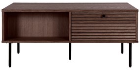 House Nordic Dřevěný konferenční stolek KYOTO 100x50 cm tmavě hnědý