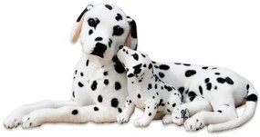 Plyšový pes dalmatin FENKA PAVETA SE ŠTĚŇÁTKEM 88x41cm