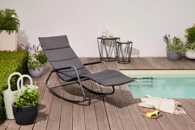 XXXLutz HOUPACÍ LEHÁTKO, černá Siena Garden - Online Only zahradní nábytek - 001376003902