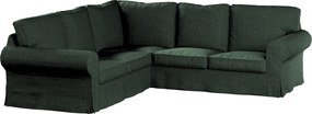 Potah na pohovku IKEA Ektorp rohová barva zelená látka pletený vzor