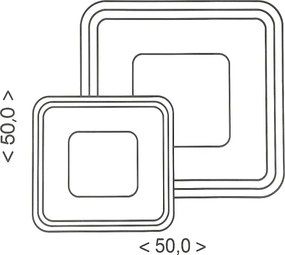 Brilagi - LED Stmívatelné stropní svítidlo TANDORA LED/49W/230V 3000-6000K + DO