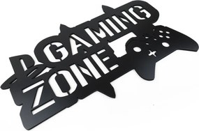 Dřevěná dekorace Gaming zone černá