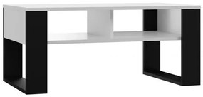 Moderní konferenční stolek 2P bílý/černý