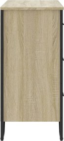 Komoda dub sonoma 91 x 35,5 x 74,5 cm kompozitní dřevo 3295303