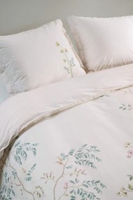 Pip Studio perkálové povlečení Desi Garden White - 140 x 200 + 70x90, bílá (Luxusní bílé perkálové povlečení na jednolůžko)