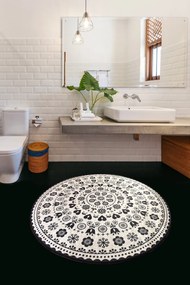 L´essentiel Maison Koupelnová předložka Venice - Black (140), Vícebarevná