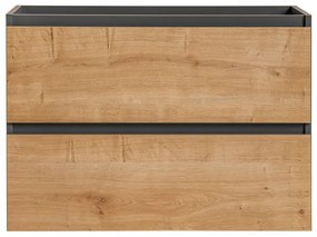 COMAD MONAKO GREY OAK 821 Skříňka pod umyvadlo 80cm - Comad