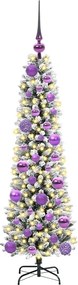 Umělý vánoční stromeček Bílá 120 cm PVC, kov a plast 3396087