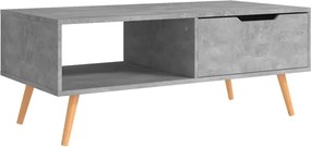 Konferenční stolek betonově šedý 100x49,5x43cm kompozitní dřevo 326790