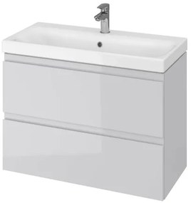 Cersanit Moduo Slim, umyvadlová skříňka 80cm, šedá lesklá, S929-001