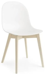 CONNUBIA (CALLIGARIS) - Židle Academy, plast, dřevěná podnož