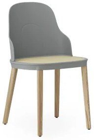 Allez Chair Molded Wicker Seat Oak šedá Normann Copenhagen