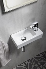 Sapho Sapho, ZOE keramické umyvadlo 37x9x19 cm, pravé, AR495