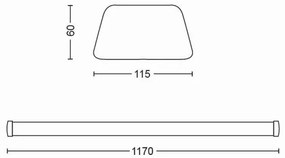 Philips 31245/31/P3 - LED Podlinkové svítidlo SOFTLINE LED/50W/230V 4000K