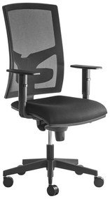ALBA Ergonomická kancelářská židle MICAELA - černá síťovina / látka