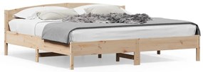 Rám postele s čelem 180 x 200 cm masivní borovice - Default Title
