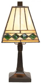 Stolní lampa Tiffany Pyramid – 20x20x30 cm