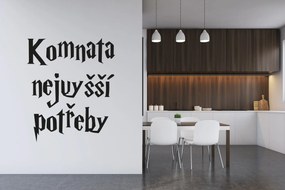 Lepy.cz Samolepka na zeď Harry Potter - Komnata Velikost (šířka x výška): 50x59cm, Barevná varianta: Černá
