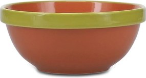 Zelená/oranžová miska z kameniny 710 ml Duo – ONA