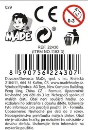 Made 22430 - Formule na kartě 3 kusy / od 3 let