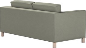 Potah na pohovku IKEA  Karlanda rozkládací, krátký barva šedá látka pletený vzor