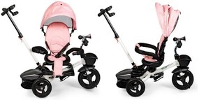 ECOTOYS Dětská tříkolka s rotačním sedátkem KIDS Pink