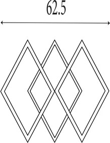 Searchlight 83510GO - LED Stmívatelné stropní svítidlo FENCE LED/25W/230V