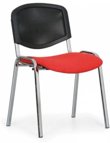 Konferenční židle Viva Mesh Chrom-červená