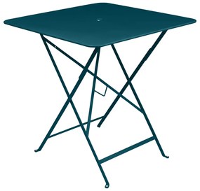 OnaDnes -20% Modrý kovový skládací stůl Fermob Bistro 71 x 71 cm
