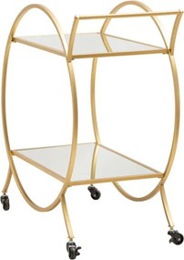 Designový vozík Valerian 70 cm zlatý