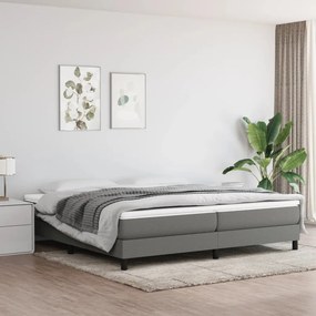 Rám postele s boxspringem tmavě šedý 200 x 200 cm textil 3120541