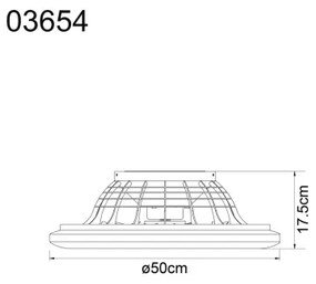 Globo 03654 - LED Stm. stropní ventilátor CORUSSO LED/40W/230V 3000-6500K + DO