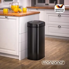 Monzana Bezdotykový odpadkový koš 58 l, černý 109592