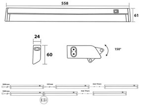 Kuchyňské LED svítidlo McLED Line 11W teplá bílá 2700K ML-443.035.87.0