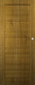 posuvné interiérové dveře do pouzdra SANTIAGO plné, model 1 Průchozí rozměr: 70 x 197 cm, Orientace dveří: Levé dveře, Dekor: Dub sonoma