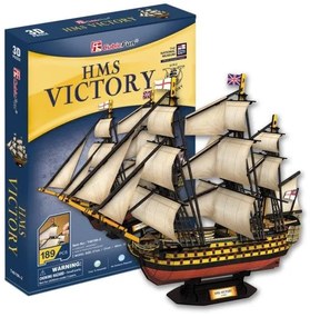 3d puzzle cubicfun 3d puzzle plachetnice hms victory 189 dílků