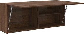 vidaXL Koupelnová nástěnná skříňka 100x25x40 cm kompozitní dřevo [860109] Barva: Betonová šedá