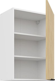 CREMONA bc | horní skříňka 50 G-72 1F policová | 50 cm | bílá/cremona